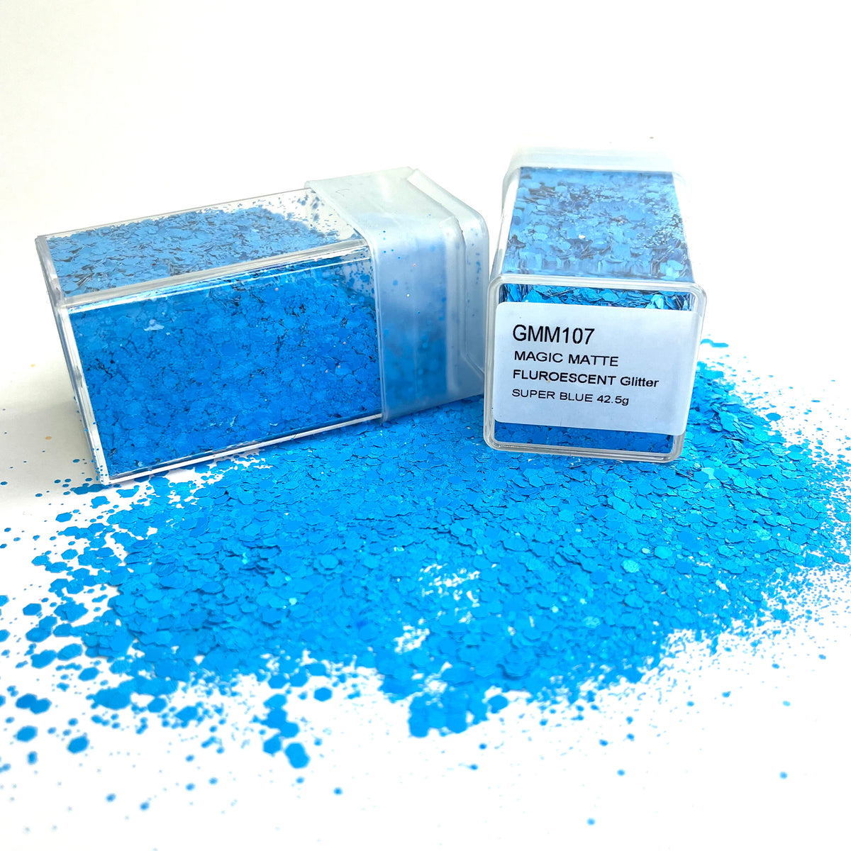Magic Matte Fluorescent Glitter Super Blue 42g — Harry & Wilma