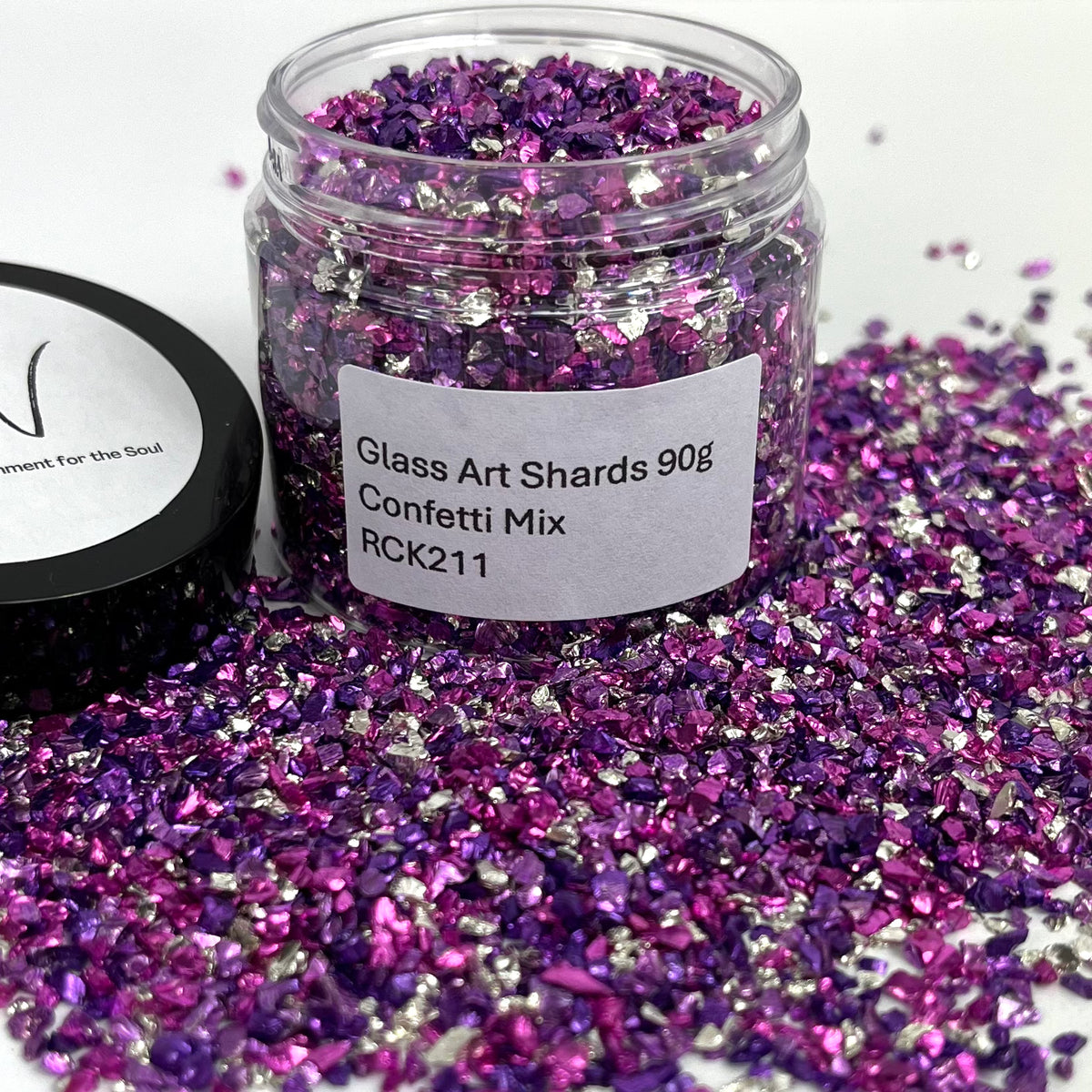 Glass Art Shards 90g Jar - Confetti Mix — Harry & Wilma