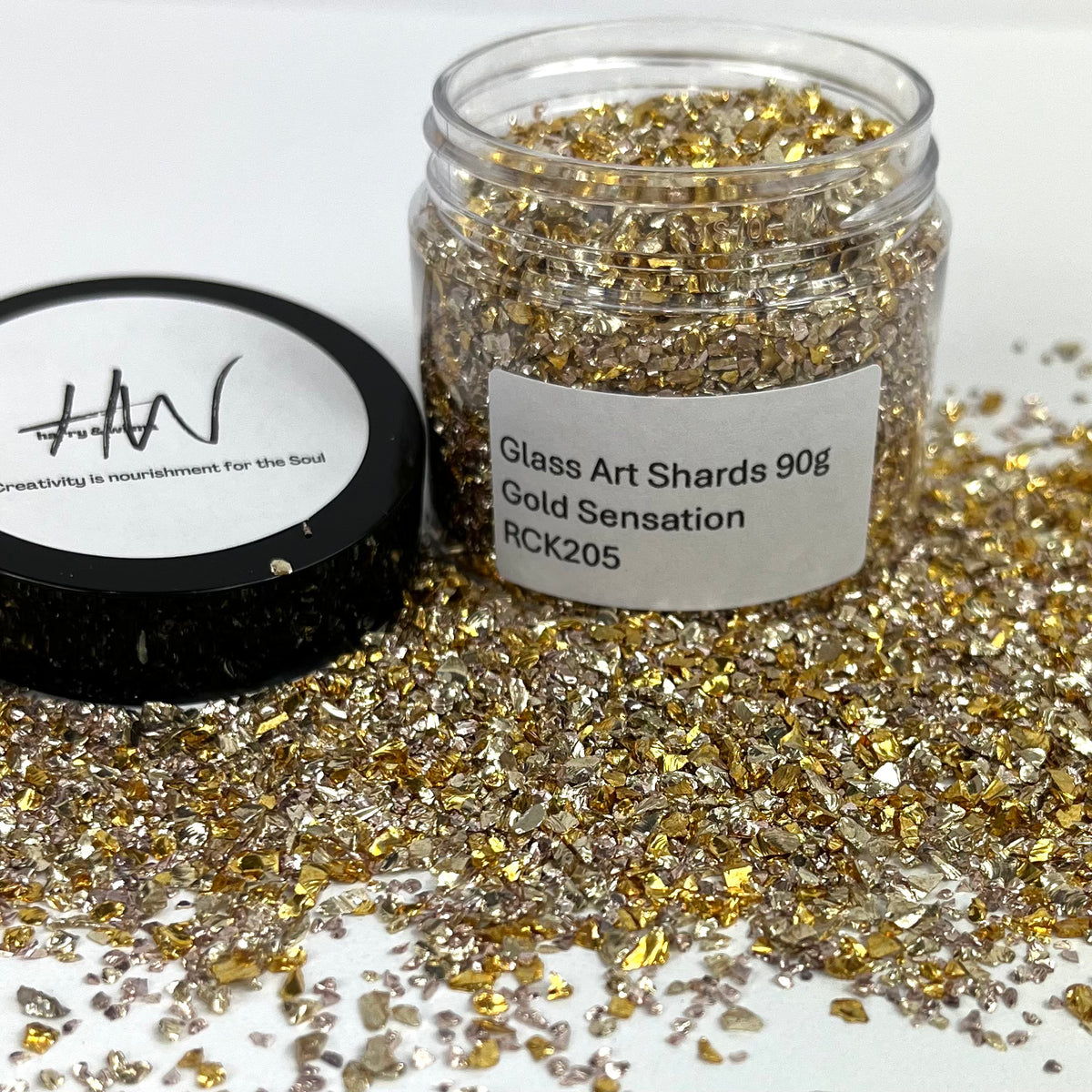 Glass Art Shards 90g Jar - Gold Sensation — Harry & Wilma