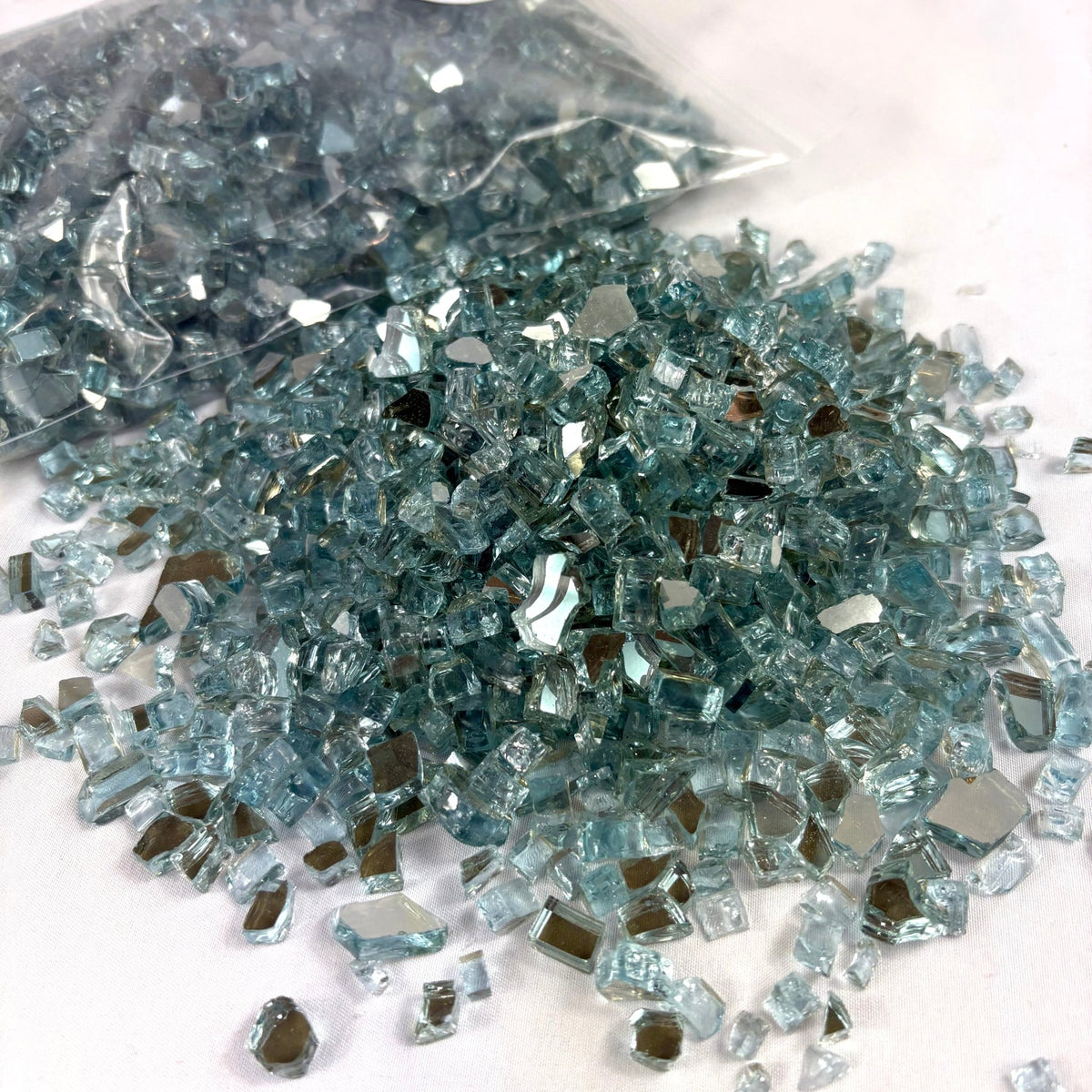 Fire Glass 1kg bag - Water Blue 1/4" — Harry & Wilma