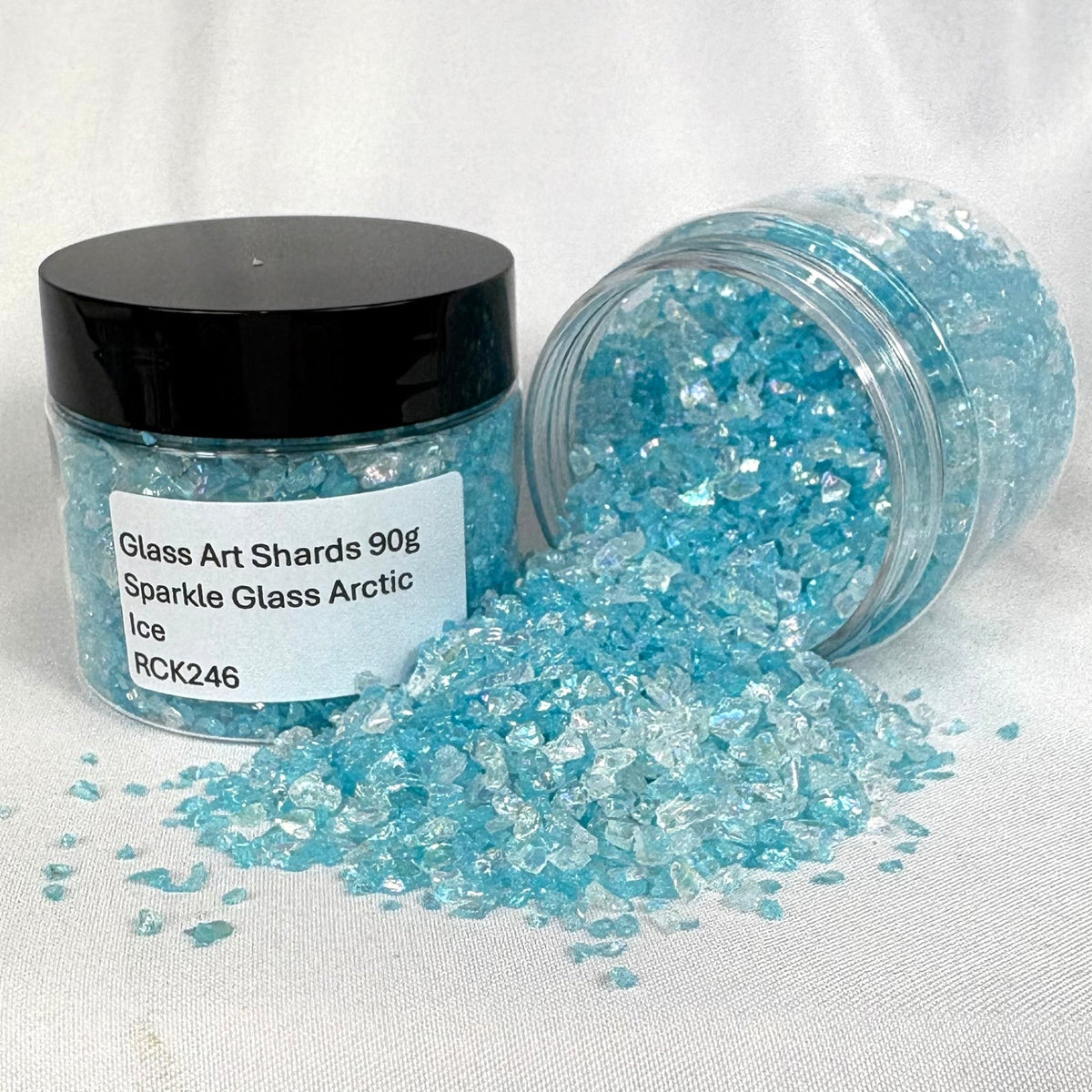 Glass Art Shards 90g Jar - Sparkle Glass Arctic Ice — Harry & Wilma