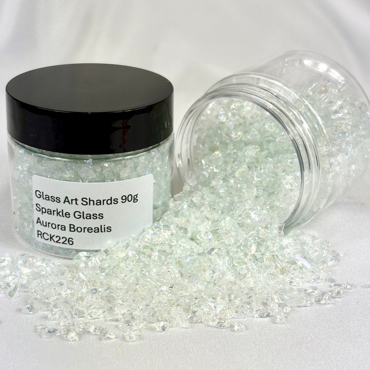 Glass Art Shards 90g Jar - Sparkle Glass Aurora Borealis — Harry & Wilma