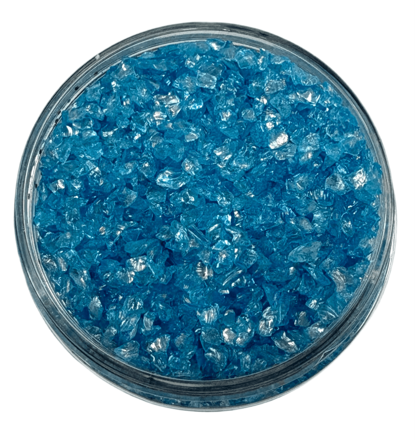 Glass Art Shards 90g Jar - Sparkle Glass Cerulean — Harry & Wilma