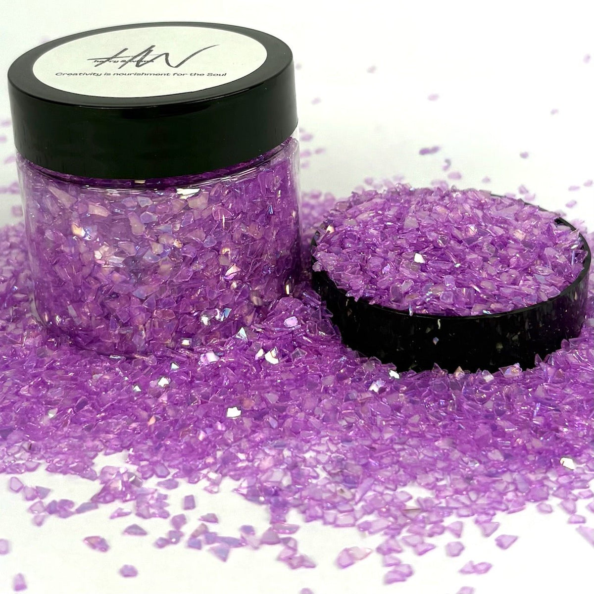 Irregular Sparkle Glass 80g Jar - Purple — Harry & Wilma