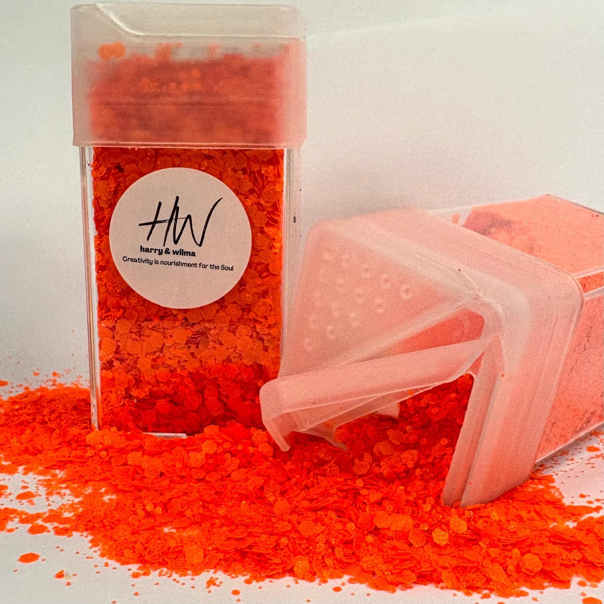 Matte Glitter - Matte Orange 42g — Harry & Wilma