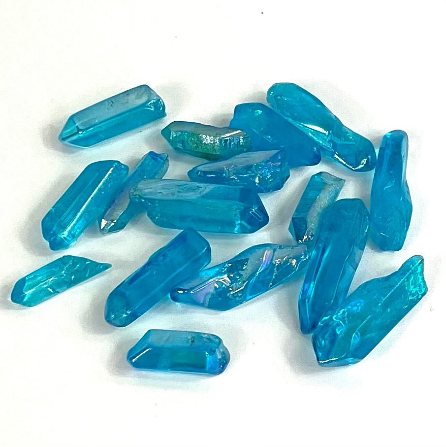 Semi Precious Crystal Points 100gms - Turquoise SMALL — Harry & Wilma