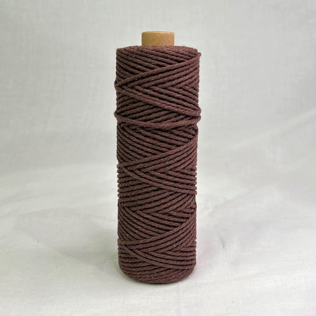 2mm Macrame Rope 200mtr roll - Chocolate — Harry & Wilma