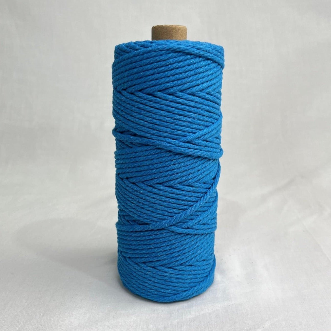 3mm Macrame Cotton Rope 100mtr roll - Blue — Harry & Wilma