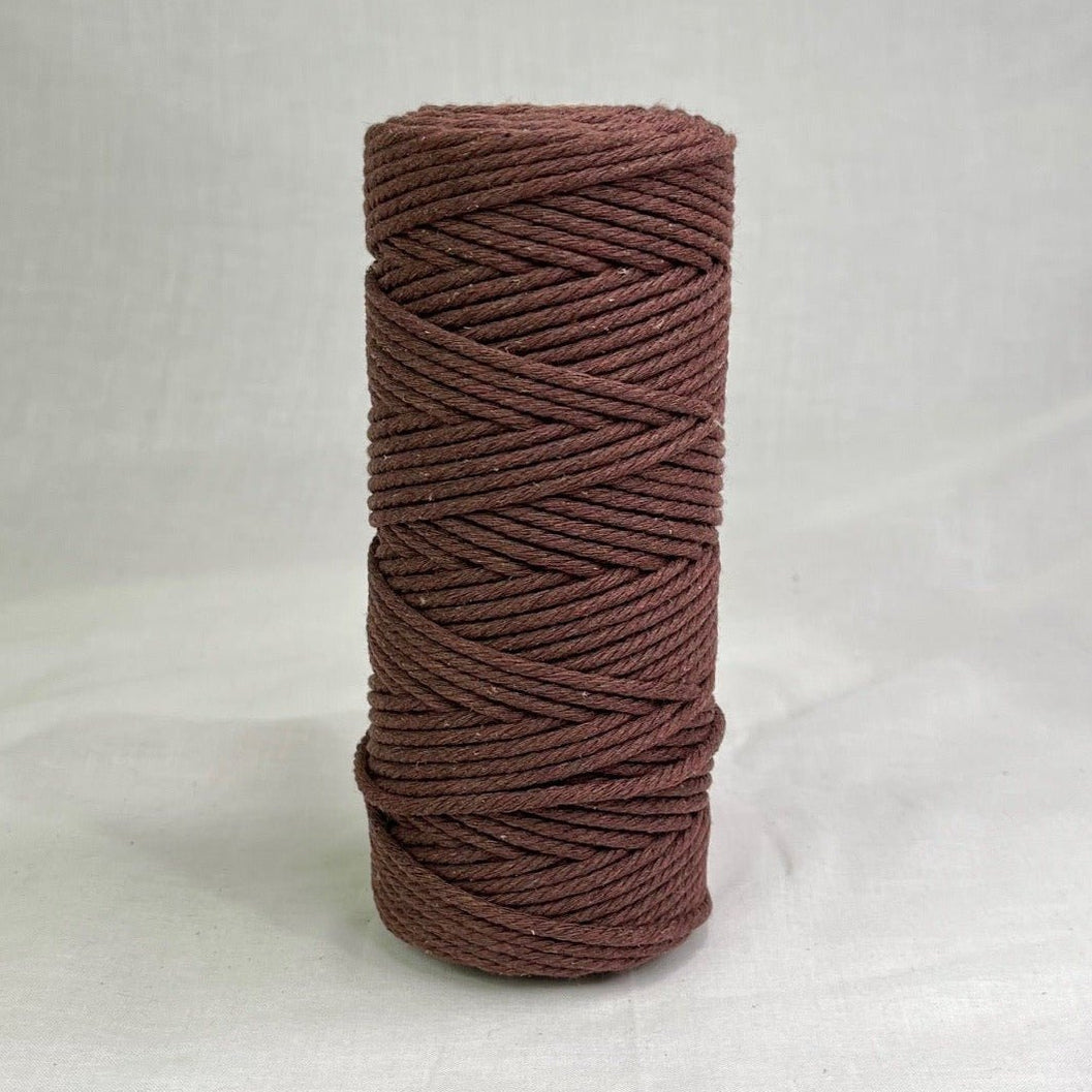 3mm Macrame Rope 100mtr roll - Chocolate — Harry & Wilma