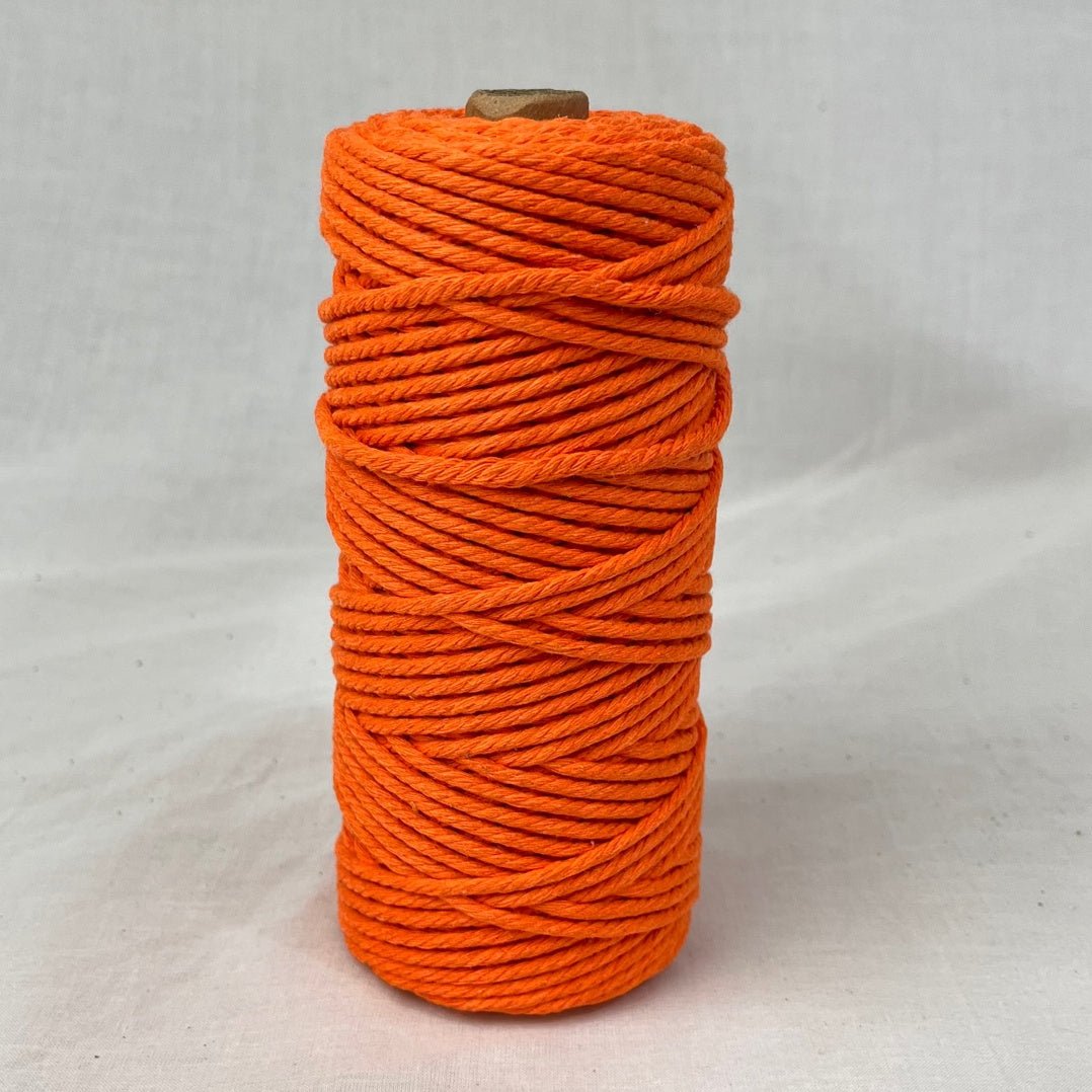 3mm Macrame Rope 100mtr roll - Orange — Harry & Wilma