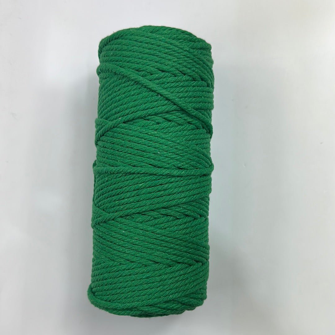3mm Macrame Rope Emerald 100mtr roll — Harry & Wilma