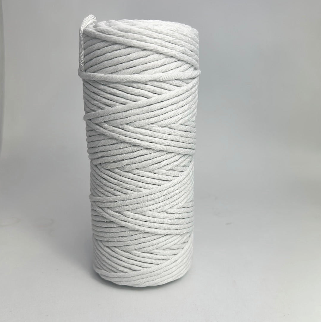 3mm Macrame White SINGLE Strand 100mtr Roll — Harry & Wilma