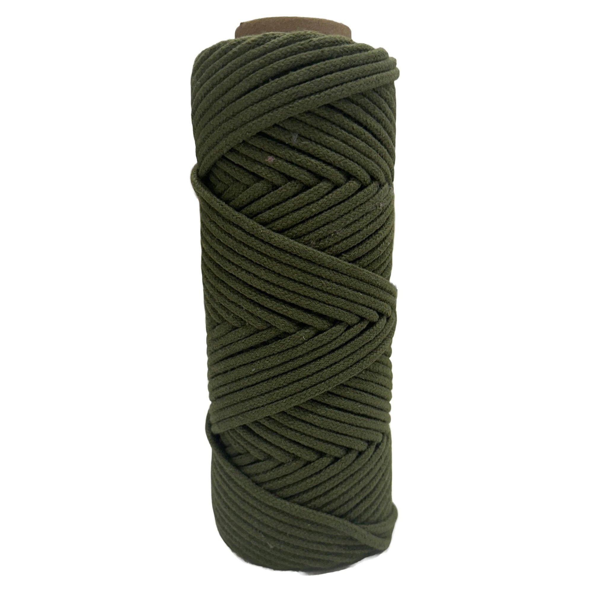 4mm Braided Macrame Cord 50mtr - Moss Green — Harry & Wilma