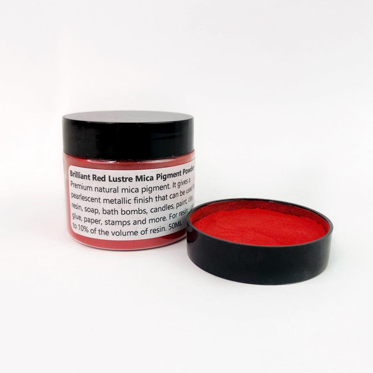 Brilliant Red - Lustre Mica Powder 50ml jar — Harry & Wilma
