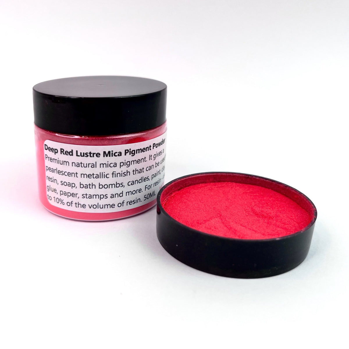 Deep Red - Lustre Mica Powder 50ml jar — Harry & Wilma