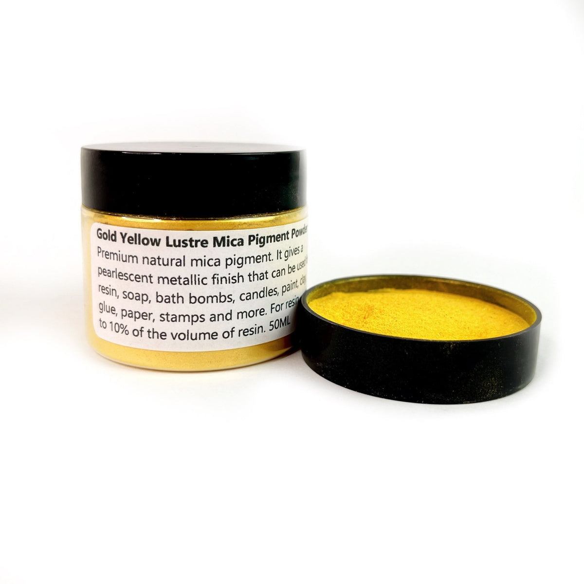 Golden Yellow - Lustre Mica Powder 50ml jar — Harry & Wilma
