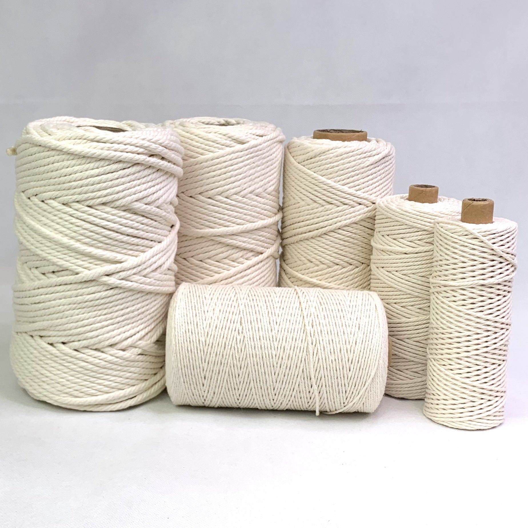 Macrame Natural Cotton Bundle 6 rolls — Harry & Wilma