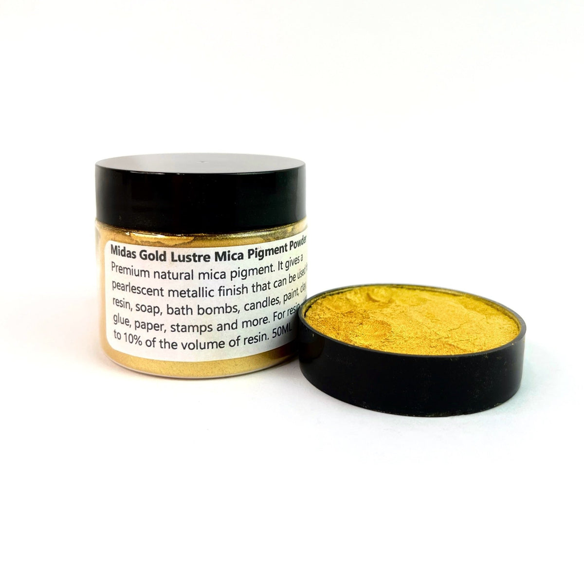 Midas Gold - Lustre Mica Powder 50ml jar — Harry & Wilma