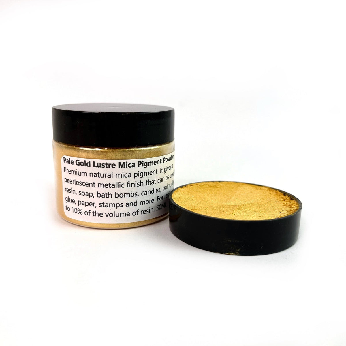 Pale Gold - Lustre Mica Powder 50ml jar — Harry & Wilma
