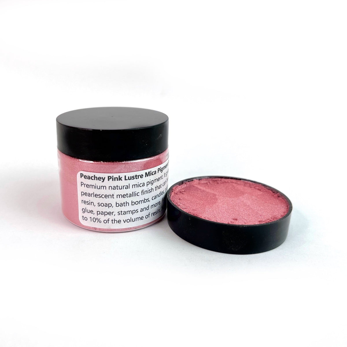 Peachy Pink - Lustre Mica Powder 50ml jar — Harry & Wilma