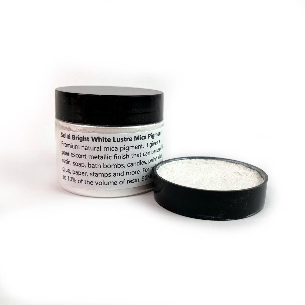 Bright White - Lustre Mica Powder 50ml jar — Harry & Wilma